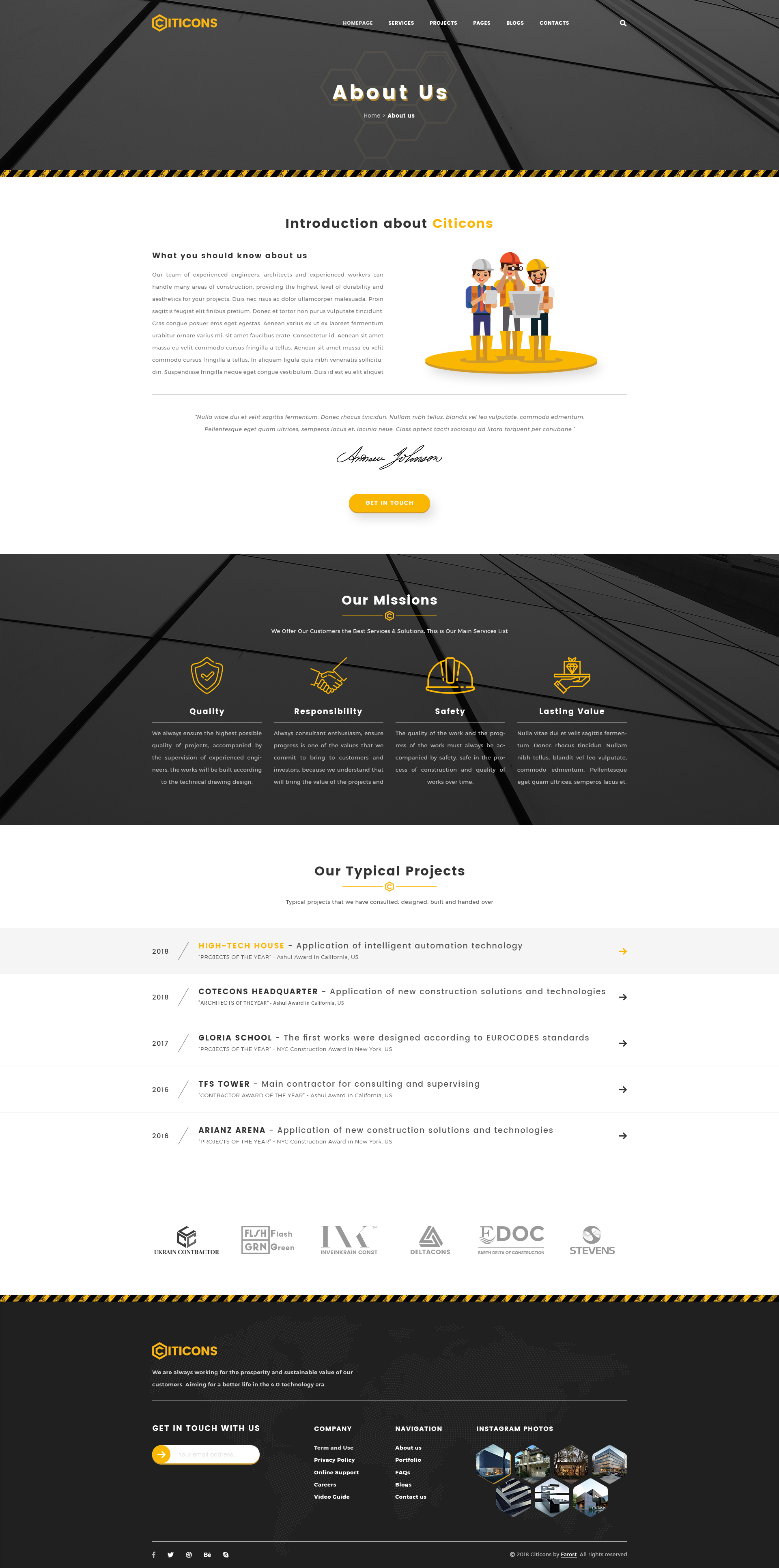 Citicons - Construction & Building PSD Template by Farost | ThemeForest